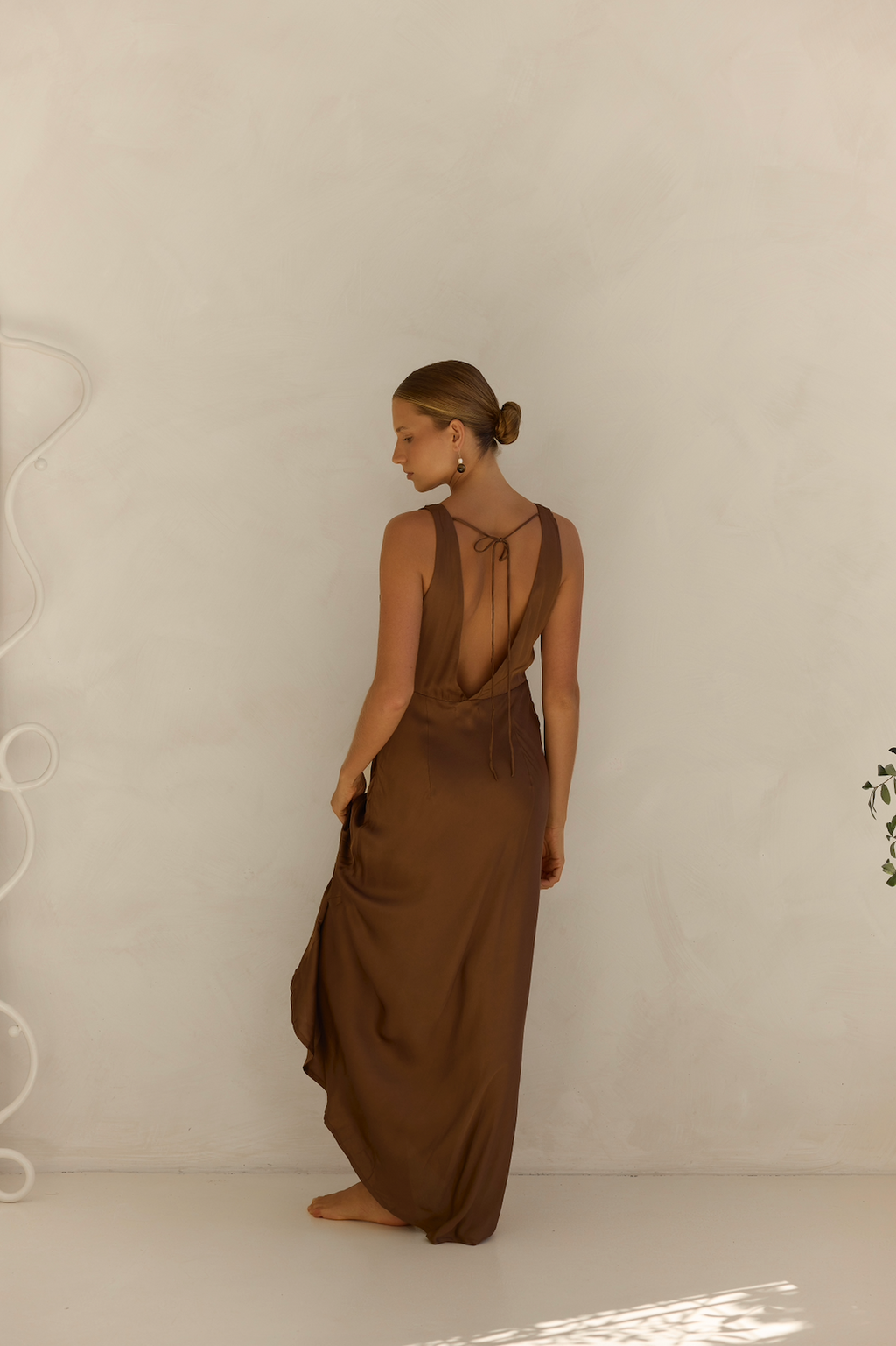 CHLOE DRESS | Viscose Satin – Gillia Clothing